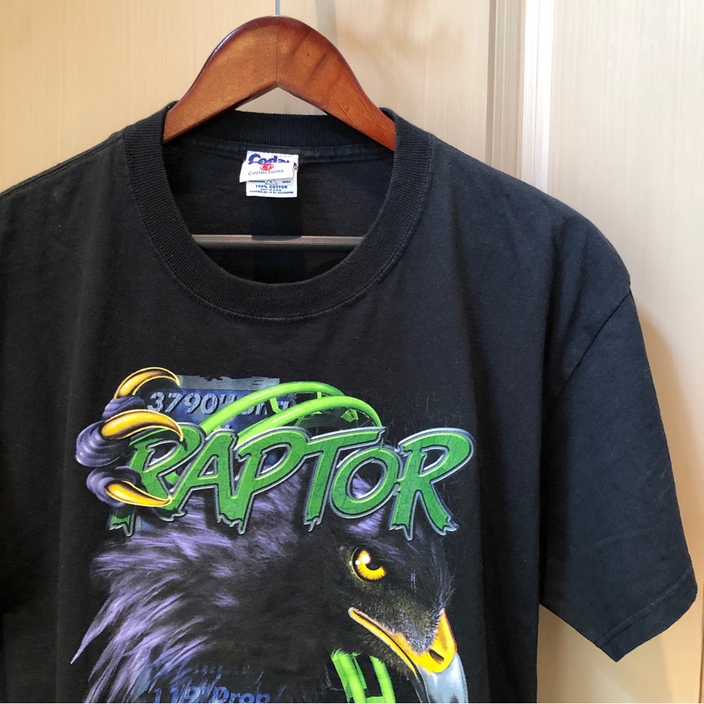 Vintage Cedar Point Raptor T-Shirt Adult Size Large - Gem